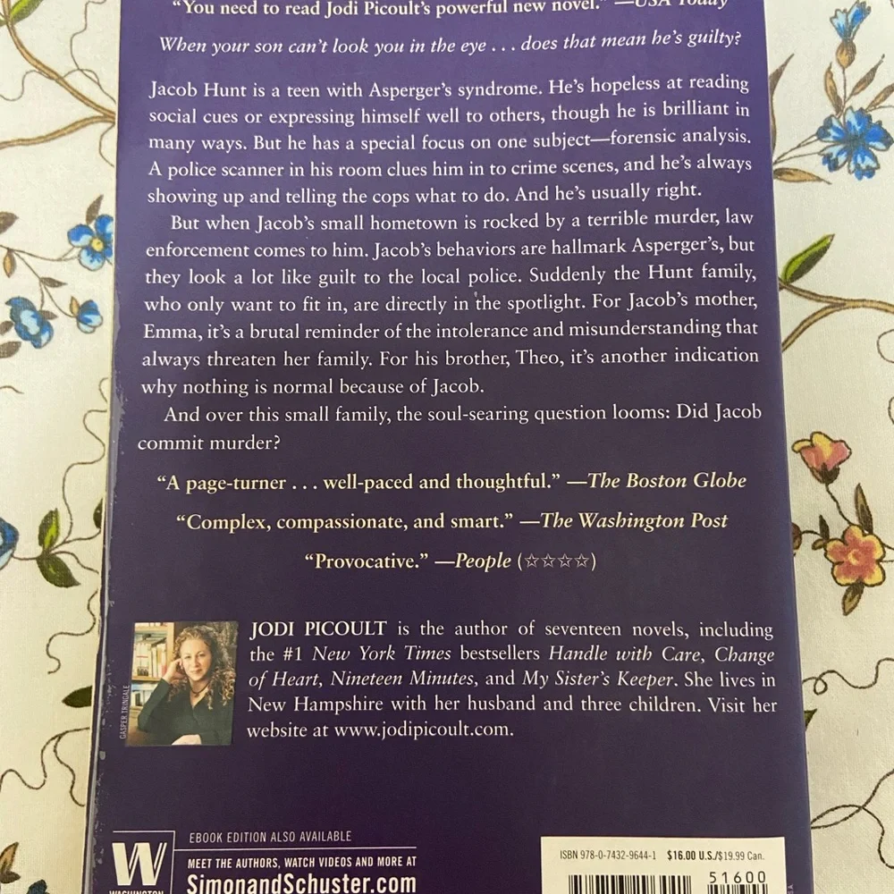 Other | Jodi Picoult House Rules Paperback Excellent Book | Poshmark